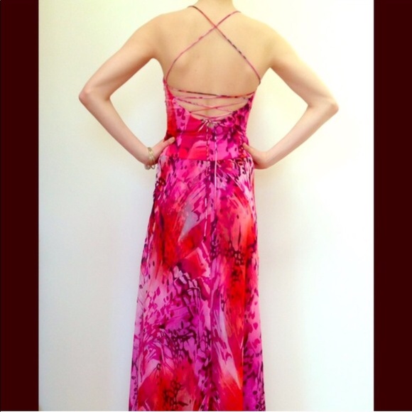 Dresses | Alex Eve Criss Cross Low Back Gown | Poshmark
